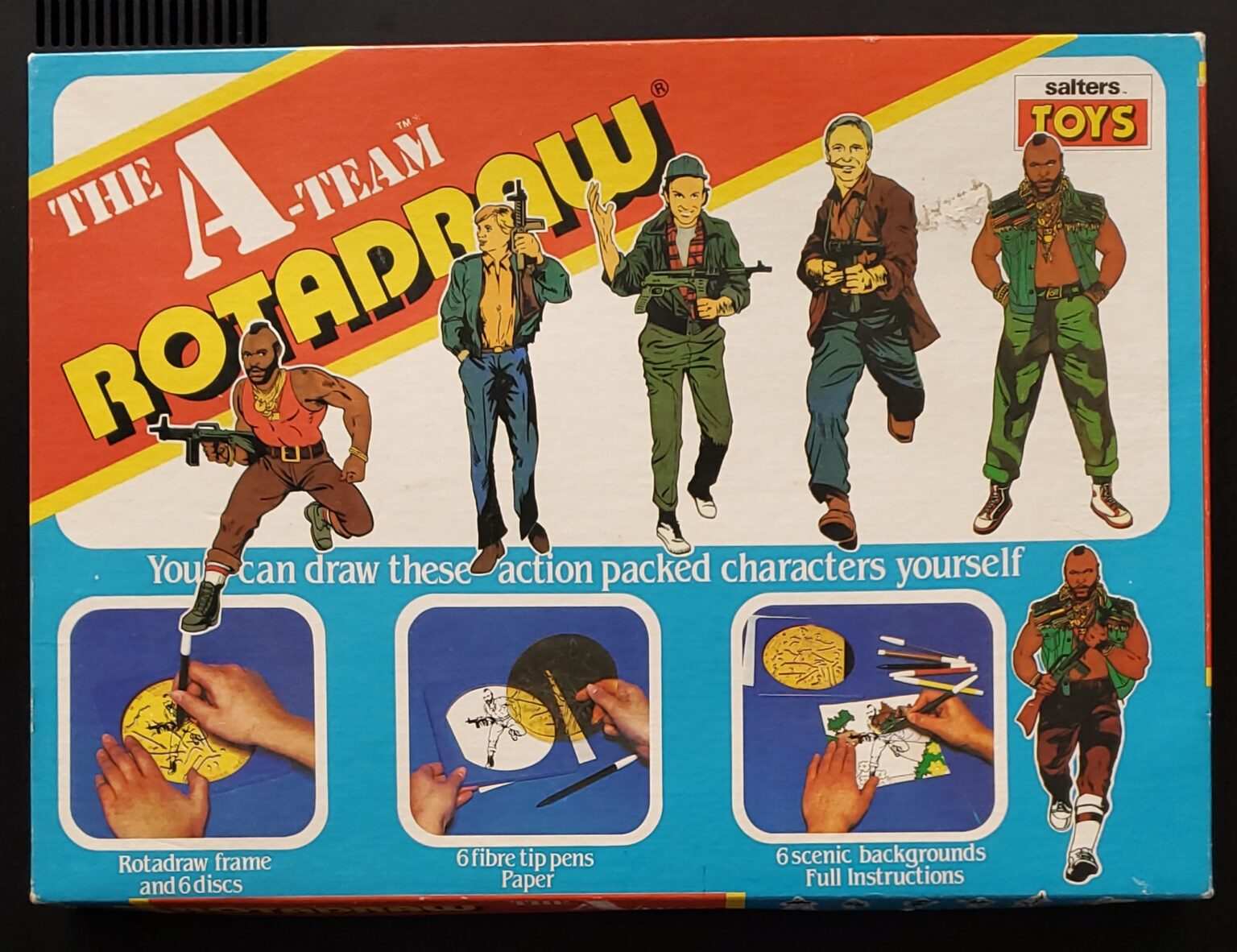 MIB 1983 Salters Toys The A-Team Rotodraw Art Set – The Toys Time Forgot