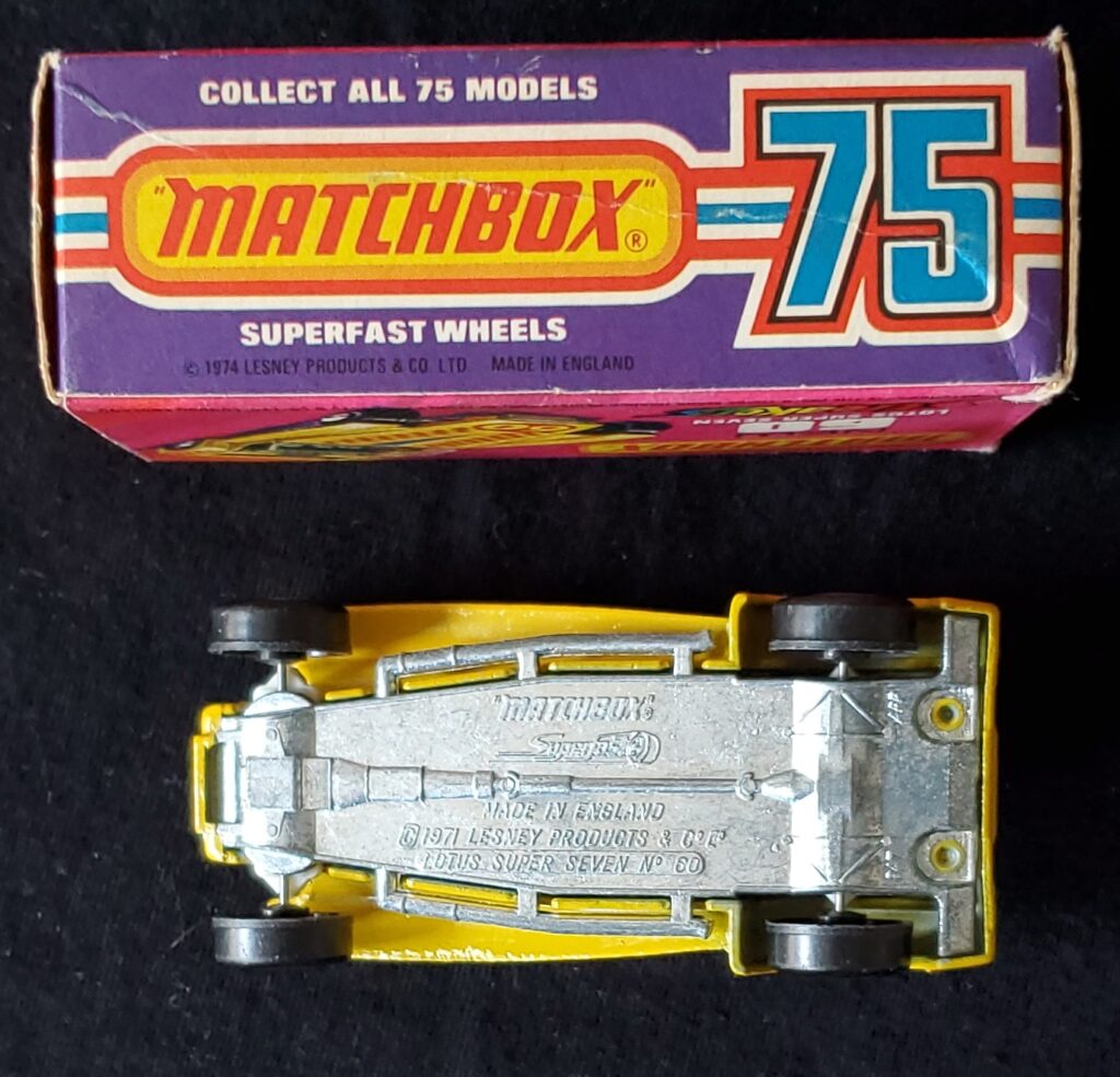 NM Matchbox 60-C Lotus Super Seven in the Box – The Toys Time Forgot