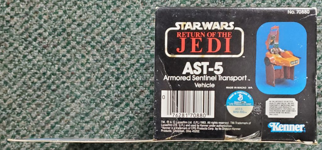 1983 MIB Kenner Star Wars Return of the Jedi AST-5 Mini-Rig – Factory ...