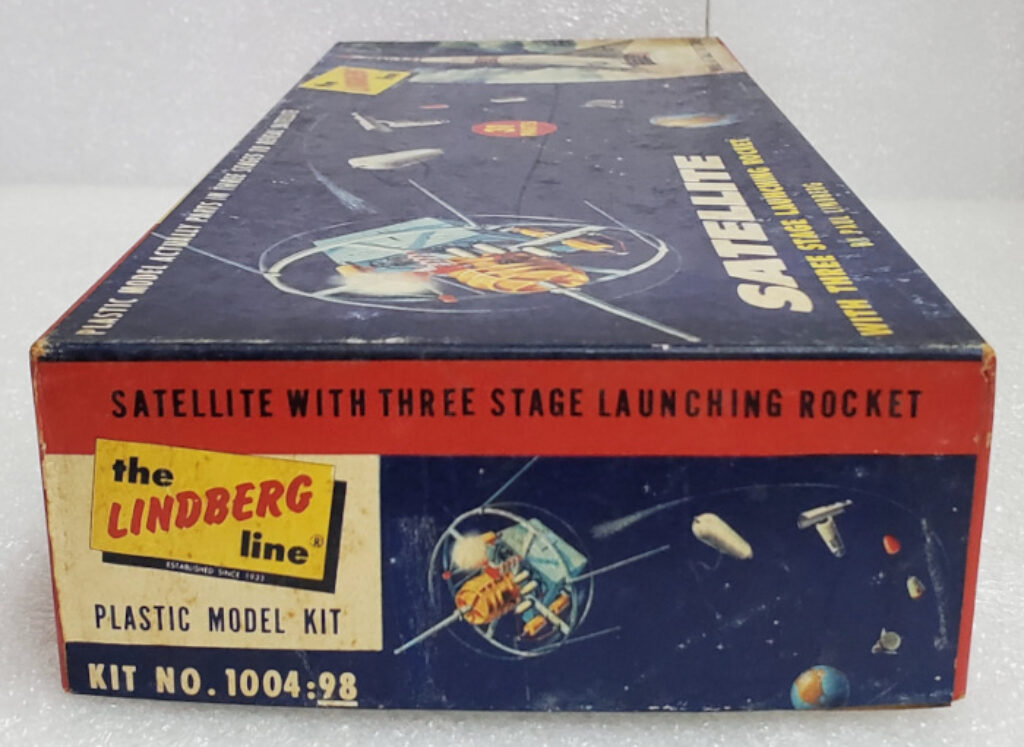 Vintage 1958 Lindberg Satellite with Three-Stage Launching Rocket Model ...