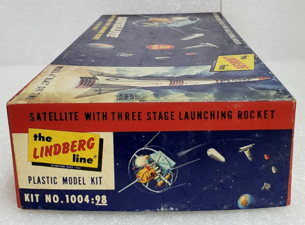 Vintage 1958 Lindberg Satellite with Three-Stage Launching Rocket Model ...