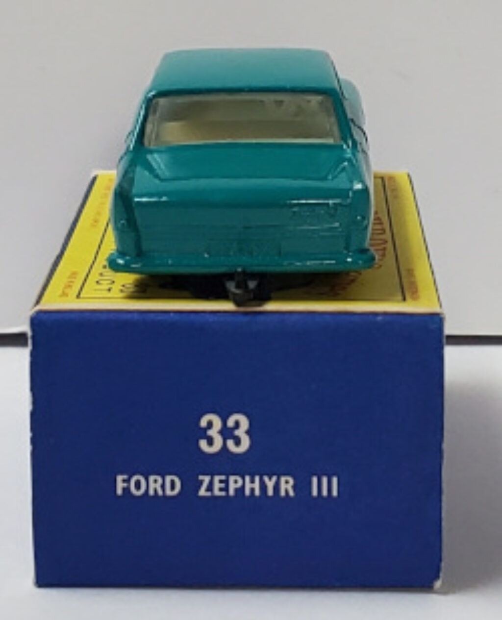 Mint 1962 Matchbox 33B Ford Zephyr 6 in Original Box – The Toys Time Forgot