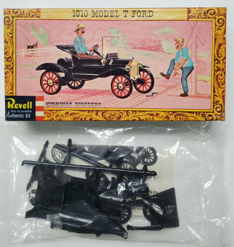 Vintage 1960 Revell Highway Pioneers 1910 Model T Ford Model Kit Sealed ...