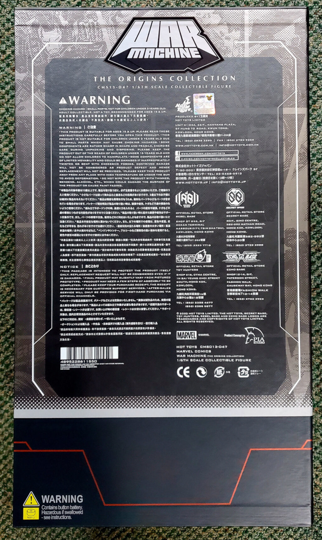 Hot Toys Origins Collection Diecast War Machine 1:6 Scale Figure – The ...