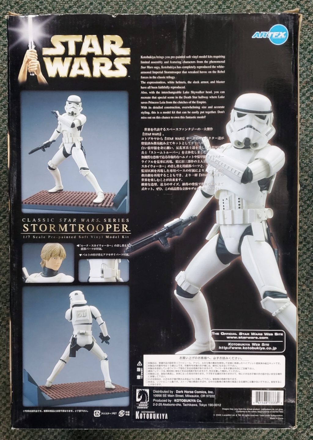 2004 Kotobukiya ArtFX Luke Skywalker Stormtrooper 1:7 Scale Soft Vinyl ...