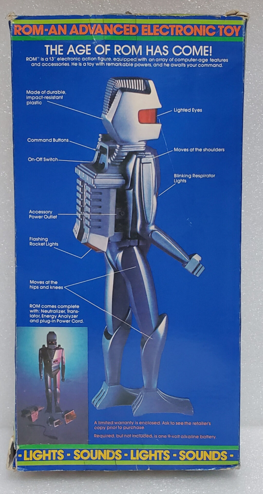 1979 Parker Brothers ROM The Space Knight Electronic Robot in the Box ...