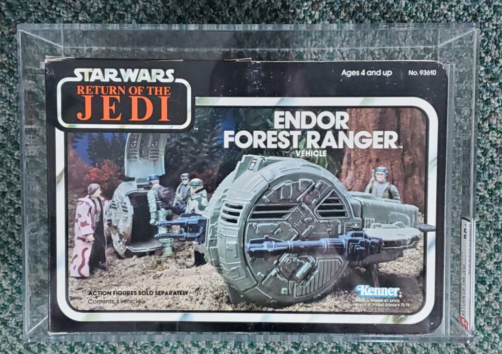 MIB 1983 AFA-Graded 80+ NM Kenner Star Wars Return of the Endor Forest ...
