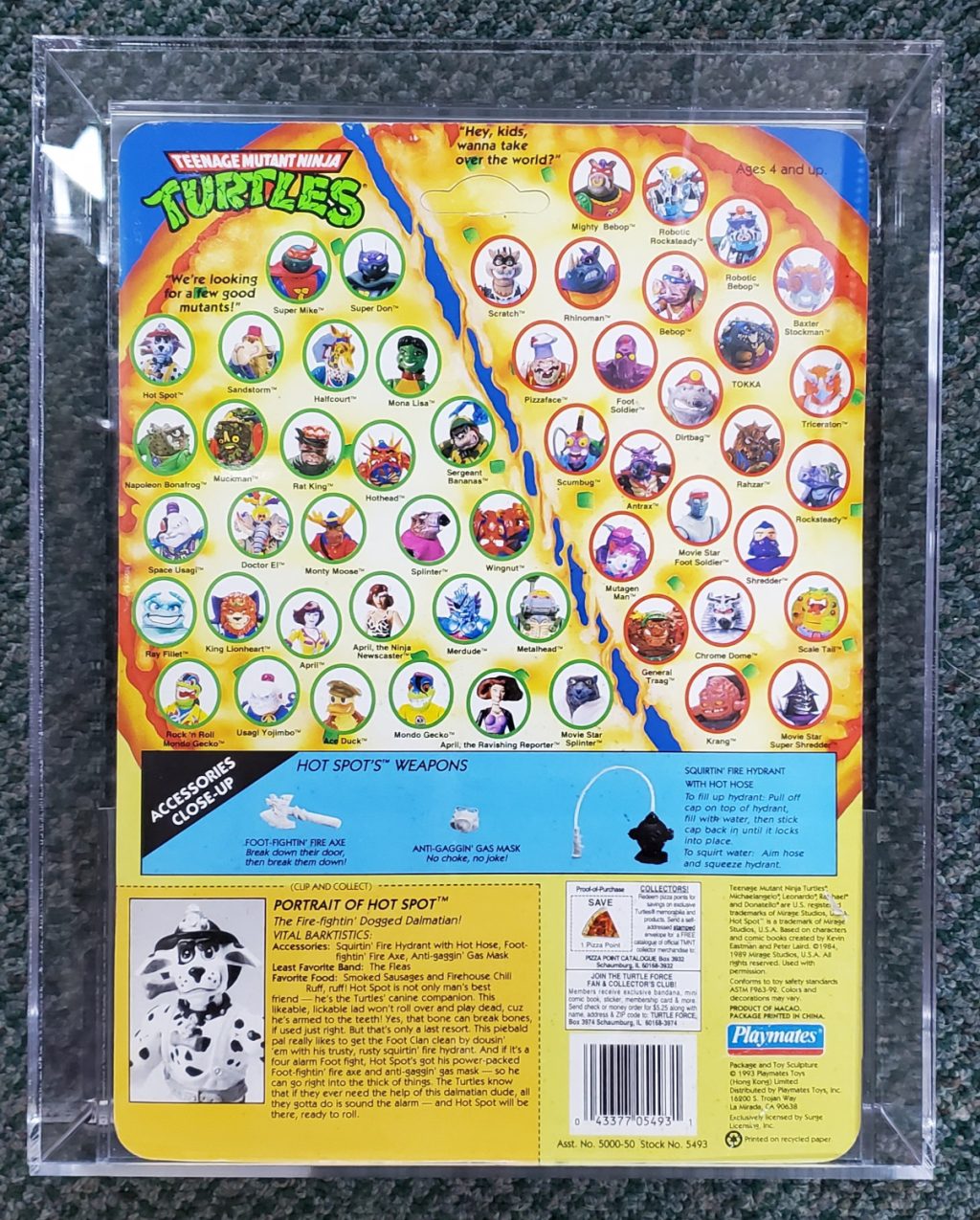1993 TMNT AFA-Graded 75+ Hot Spot Action Figure on Unpunched Card – The ...