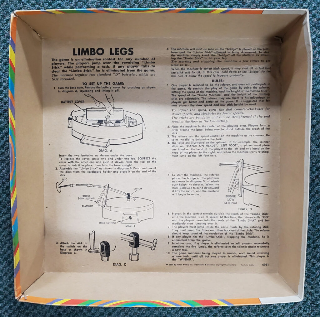 1969 Limbo Legs Game by Milton Bradley – The Toys Time Forgot