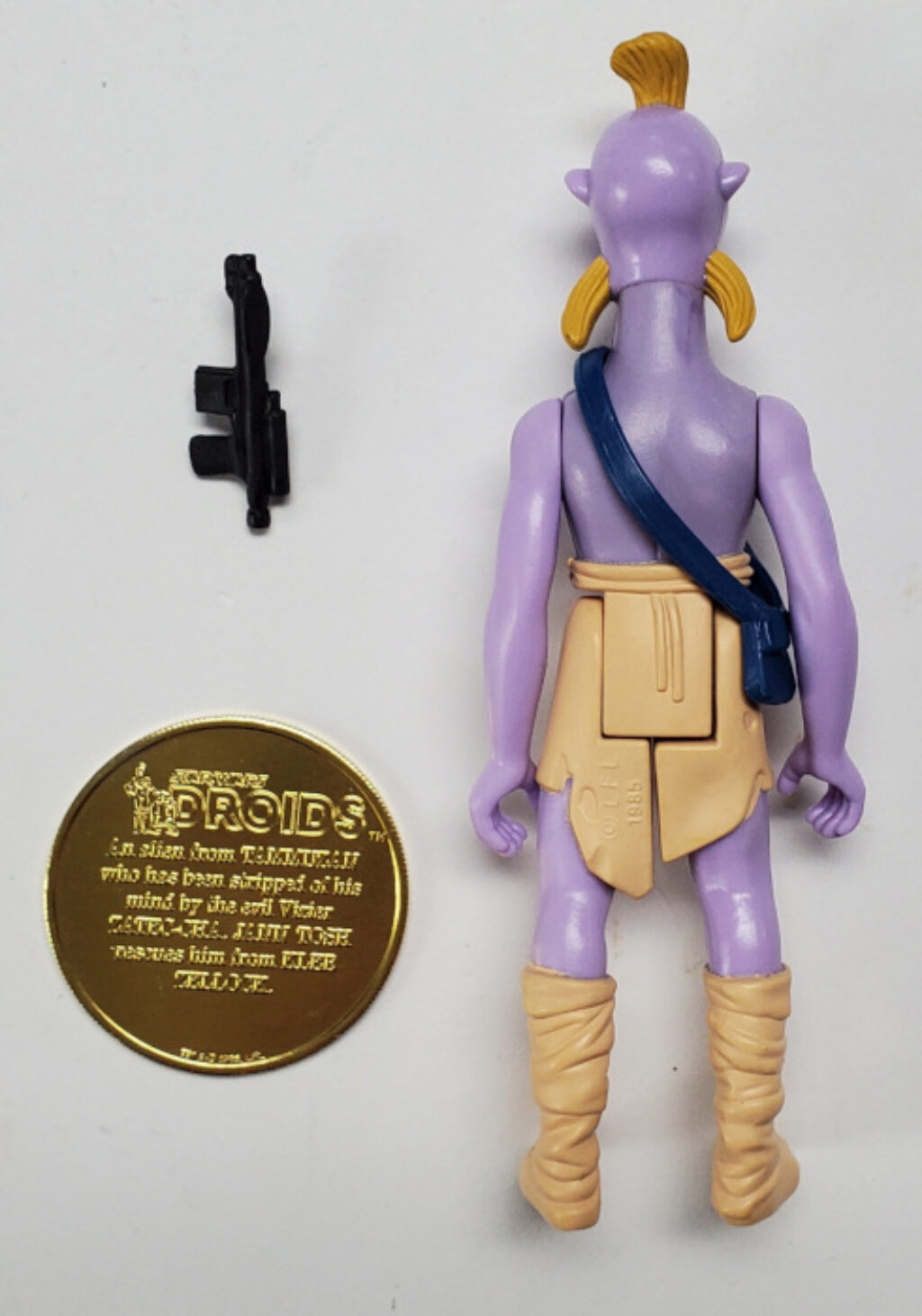 NM 1985 Kenner Star Wars Droids Kez Iban with Coin, Blaster and Satchel ...