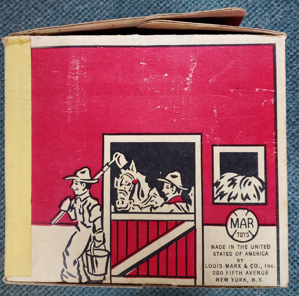 1940’s Marx Tin Litho Wind-Up Farm Tractor, Sickle Mower, Bottom Plow ...