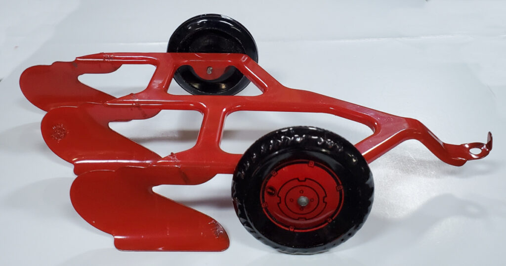 1940’s Marx Tin Litho Wind-Up Farm Tractor, Sickle Mower, Bottom Plow ...