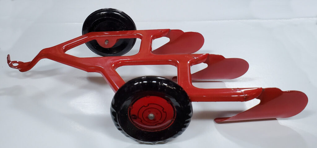1940’s Marx Tin Litho Wind-Up Farm Tractor, Sickle Mower, Bottom Plow ...