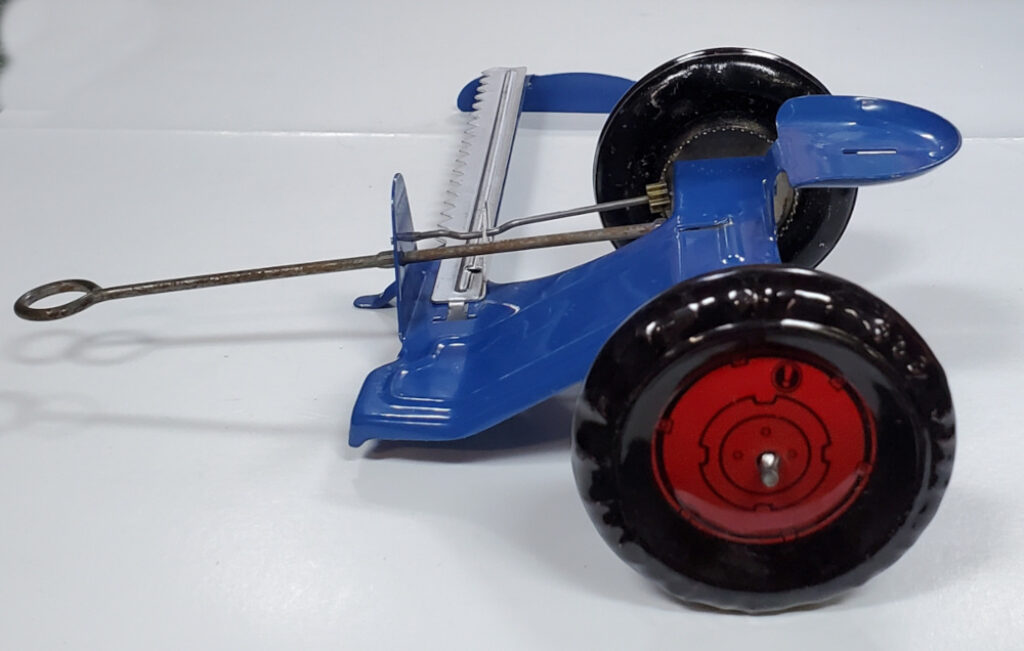 1940’s Marx Tin Litho Wind-Up Farm Tractor, Sickle Mower, Bottom Plow ...