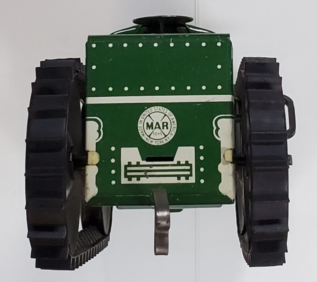 1940’s Marx Tin Litho Wind-Up Farm Tractor, Sickle Mower, Bottom Plow ...