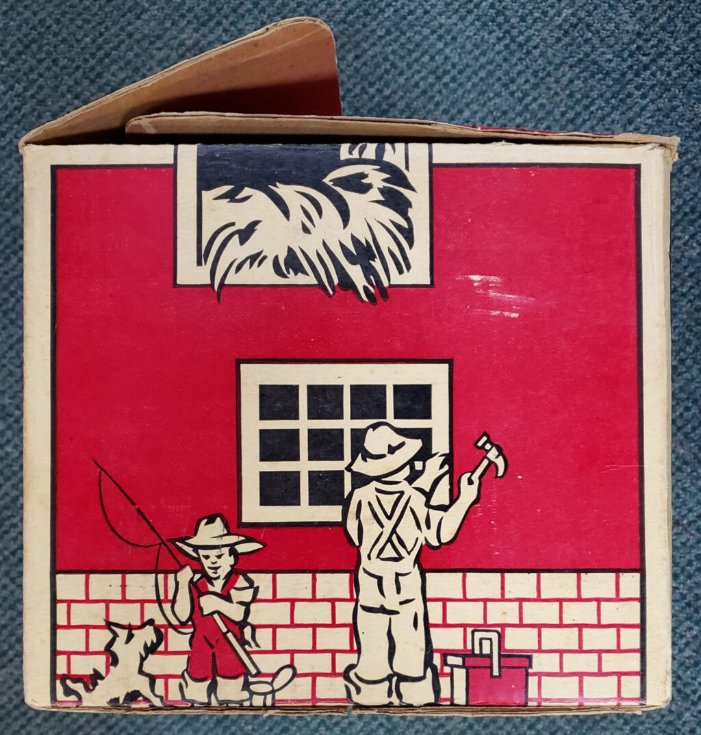 1940’s Marx Tin Litho Wind-Up Farm Tractor, Sickle Mower, Bottom Plow ...