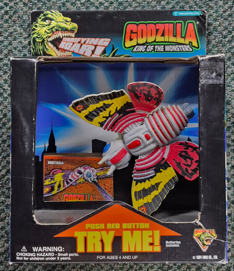 MIB 1994 Trendmasters Godzilla Mothra Action Figure – The Toys Time Forgot