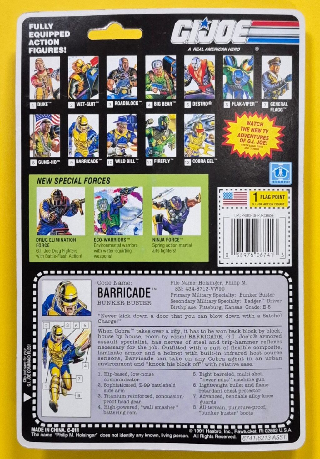 MOC 1991 Hasbro G.I. Joe ARAH Barricade Factory Sealed – The Toys Time Forgot