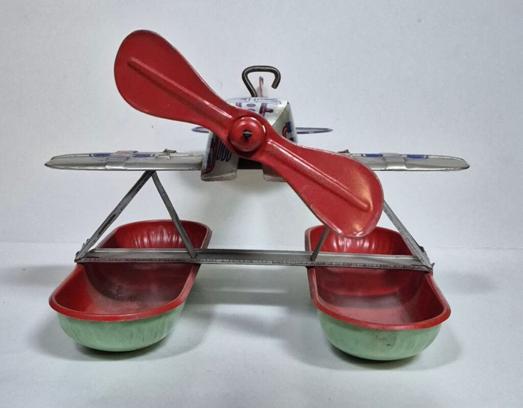 1950’s J Chein Tin Litho Wind-Up Sea Plane – Works Great! – The Toys ...