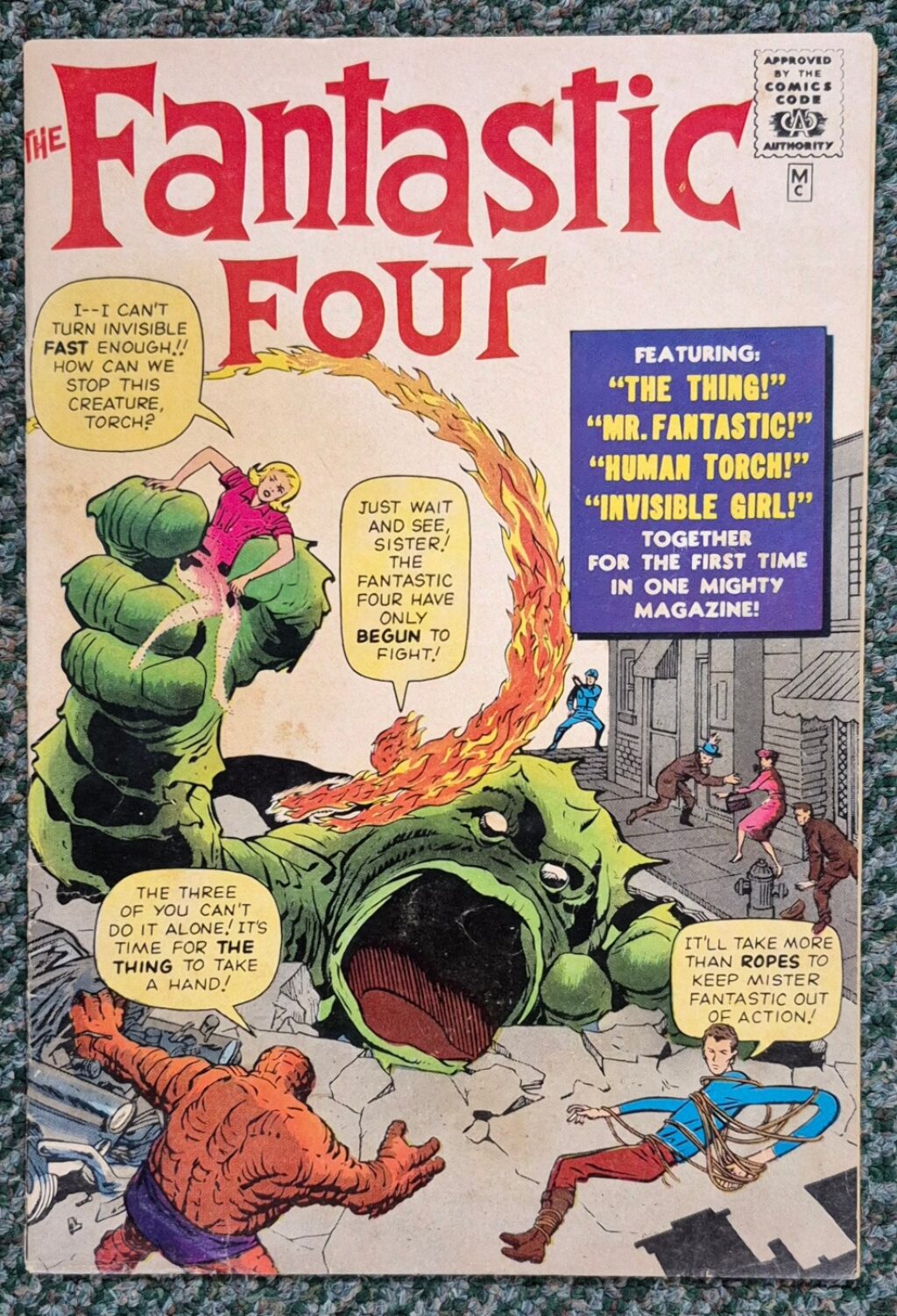 1966 Marvel Age Comic Spectaculars Fantastic Four #1 Golden Record with ...