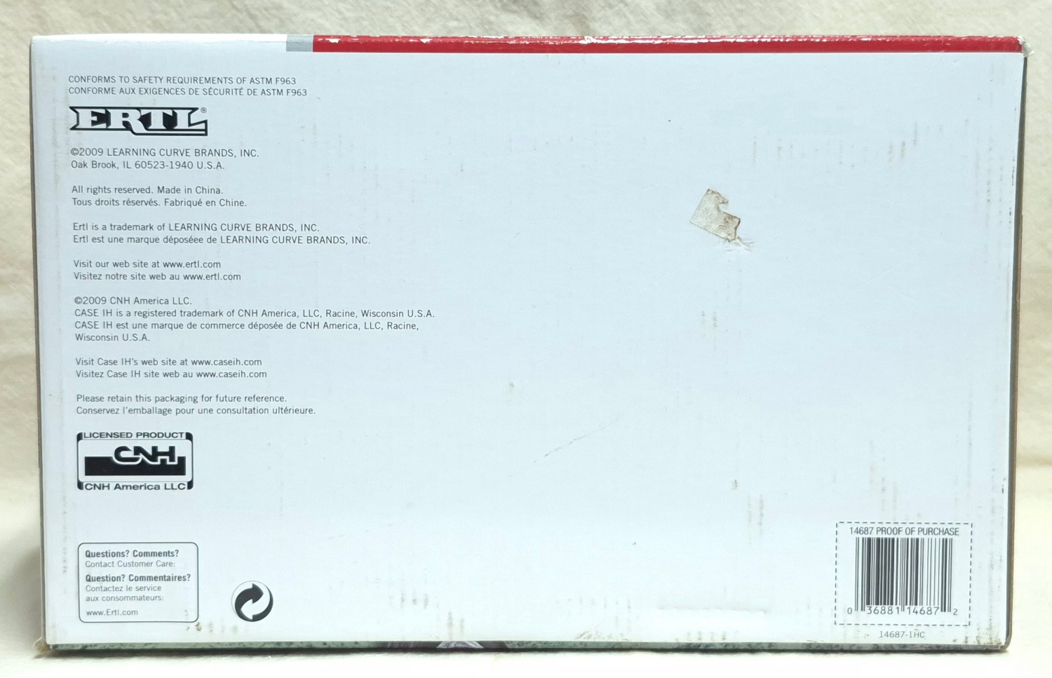 ERTL Prestige Collection Die-cast Case International Harvester Farmall ...