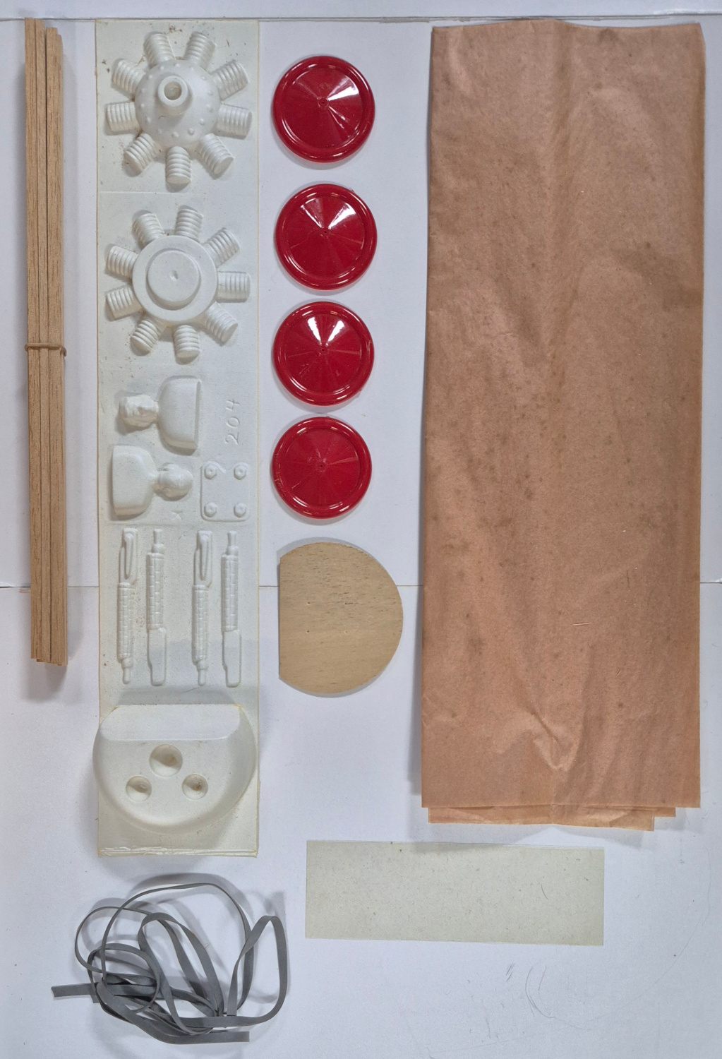 Vintage 1958 Guillow’s Fokker DR-1 Triplane Balsa Wood Airplane Model ...