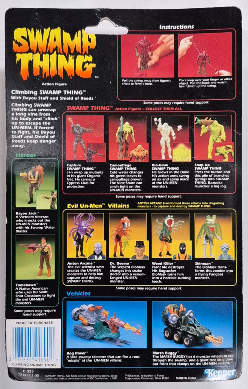 MOC Kenner Climbing Swamp Thing Action Figure : Factory Sealed – The ...