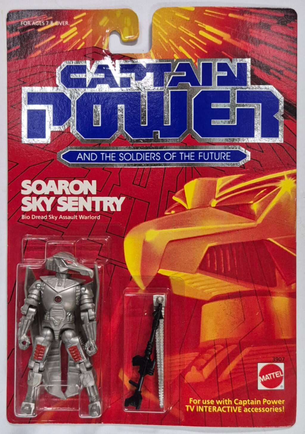 MOC Mattel Captain Power Soaron Sky Sentry Action Figure: Mint on ...