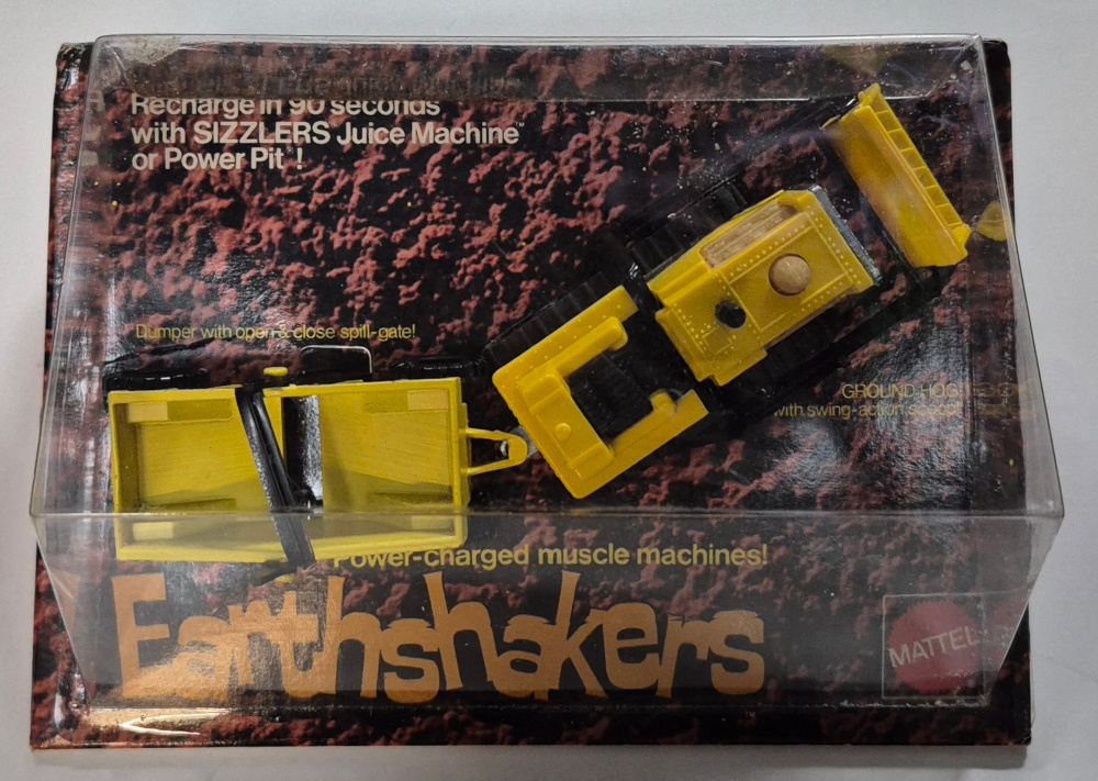 MIP 1970 Mattel Hot Wheels Sizzlers Earthshakers Ground Hog with Dumper ...