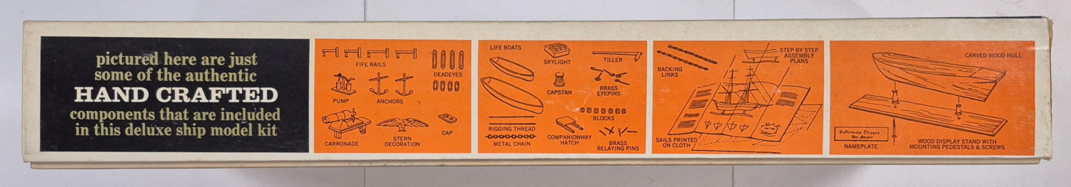 Vintage 1969 Scientific Models Dos Amigos Baltimore Clipper Wood Ship ...